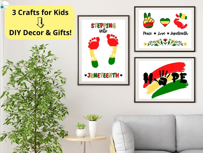 Juneteenth Crafts for Kids, Toddlers, Preschool, PRINTABLE Juneteenth ...