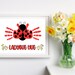 Ladybug Summer Handprint Craft Art, Printable Ladybug Preschool ...
