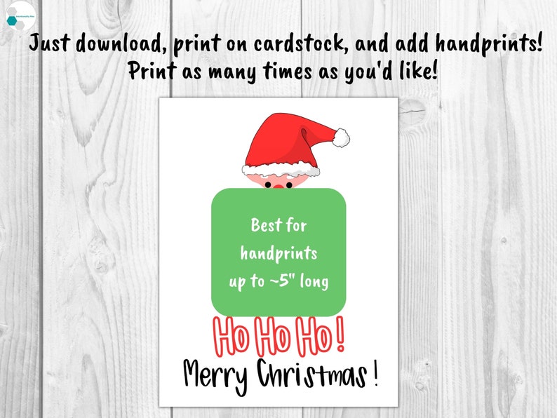Santa Handprint Art Craft, Christmas Handprint Craft for Toddler Baby ...