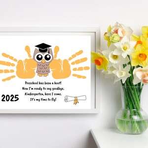Preschool Graduation Handprint Art Poem, 2025 Preschool Graduation Gift ...