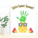 Hello Sweet Summer Handprint Art Craft, Hello Summer Handprint Craft ...