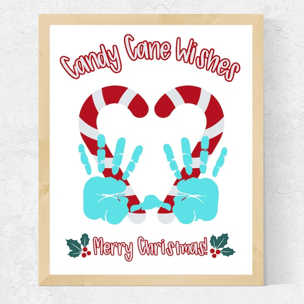 Christmas Handprint Art - Etsy