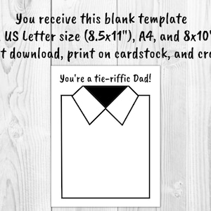 Father's Day Tie Footprint Craft | Printable Footprint Art for Dad From ...
