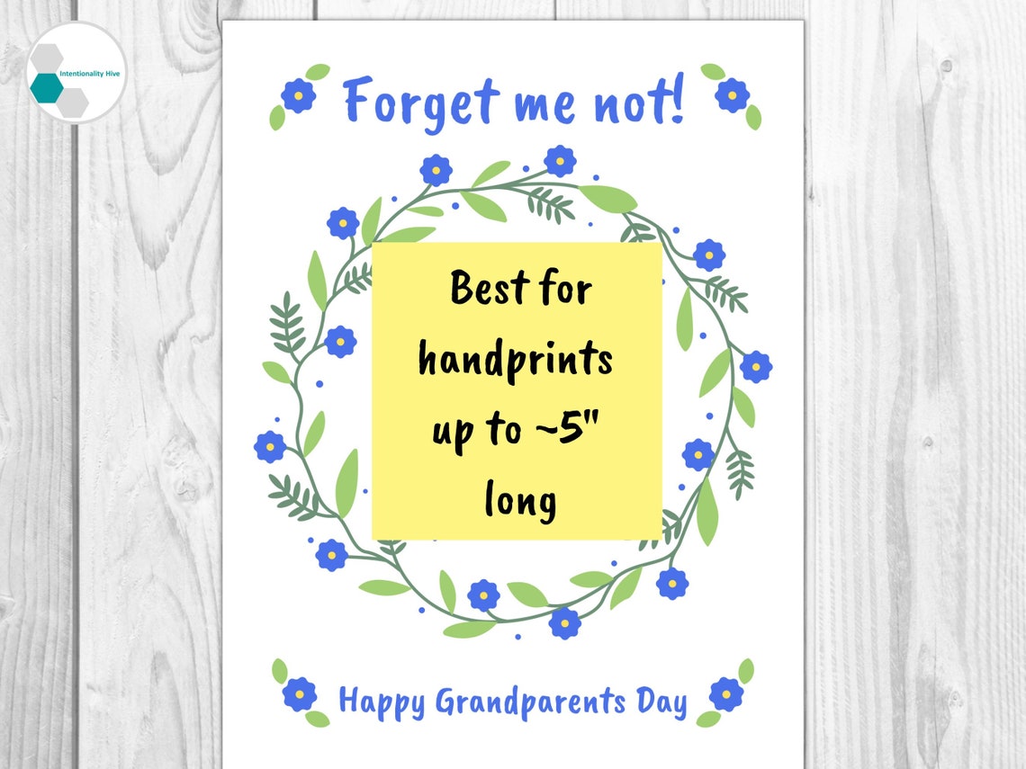 Happy Grandparents Day Handprint Craft for Infants / Babies / - Etsy