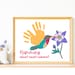 Summer Handprint Art, Hummingbird Summer Craft for Preschoolers ...