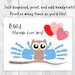 Owl Valentine's Day Handprint Art Craft | Printable Owl Always Love You ...