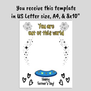 Space Alien Handprint Art Father's Day Craft UFO, Daddy Dad Handprint ...