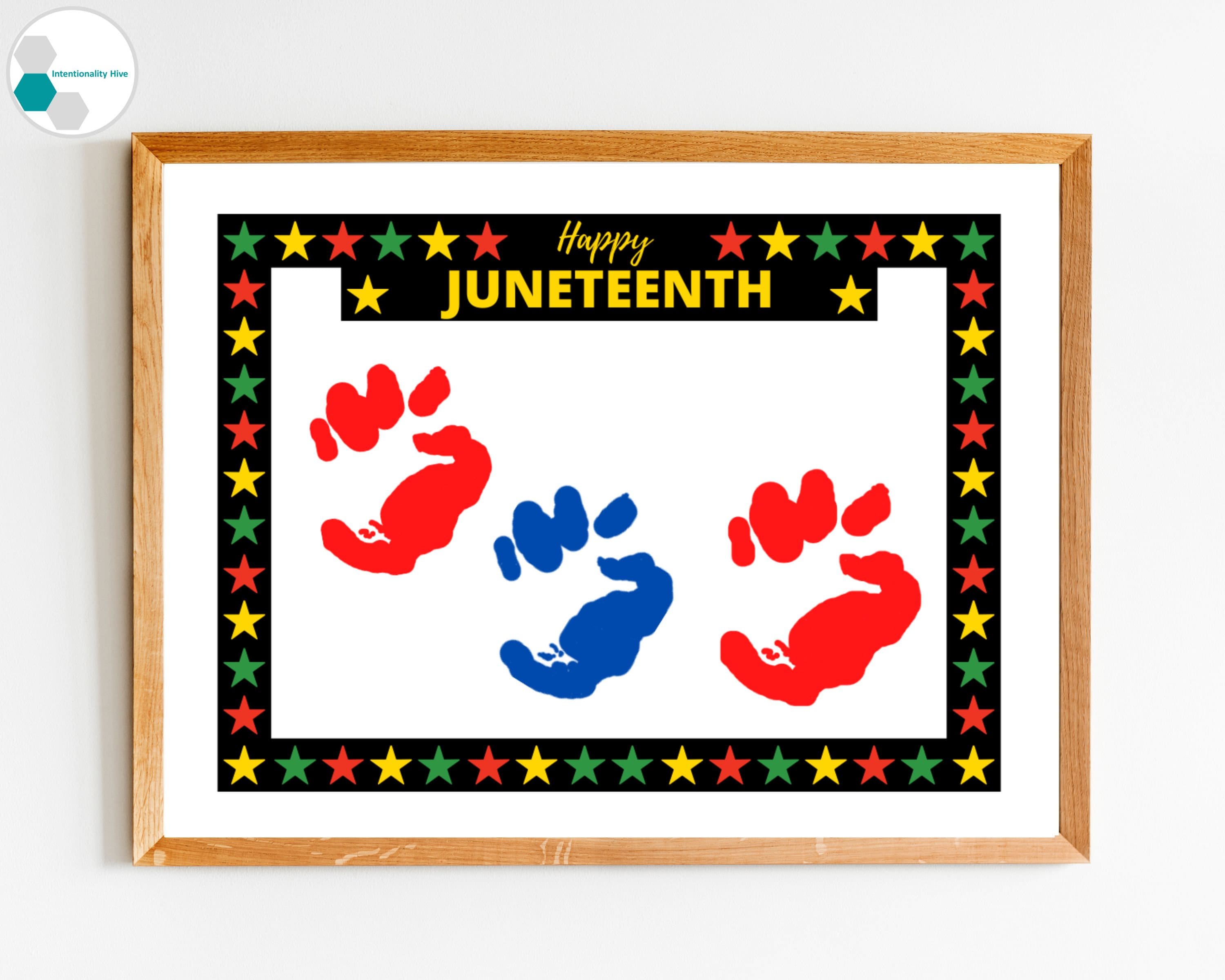 Juneteenth Craft for Kids Printable Handprint Art - Etsy Canada
