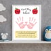 Handprint First Day of School Poem Back to School Handprint - Etsy