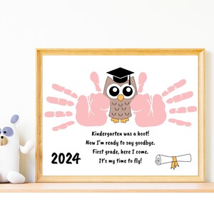 Kindergarten Graduation Handprint Art Poem, Kindergarten Graduation ...