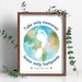 Earth Day Footprint Art Craft, Happy Earth Day Craft for Preschool Prek ...