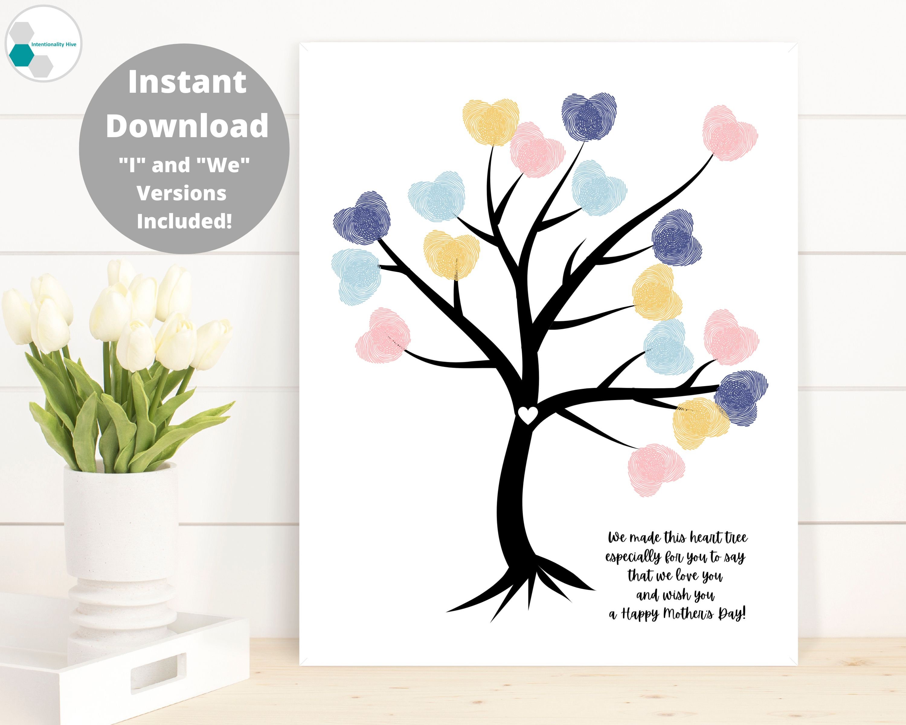 Fingerprint Mother's Day Craft for Kids Toddlers Baby - Etsy