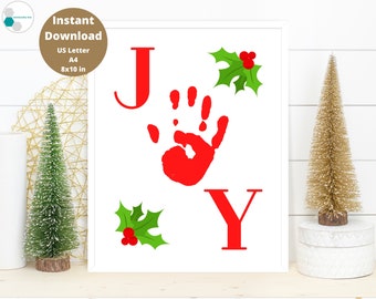 Joy Handprint Craft - Etsy