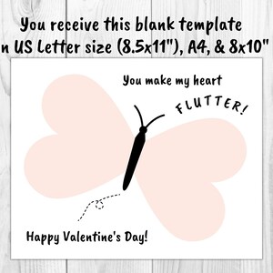 Butterfly Valentine Handprint Art | You Make My Heart Flutter Valentine ...