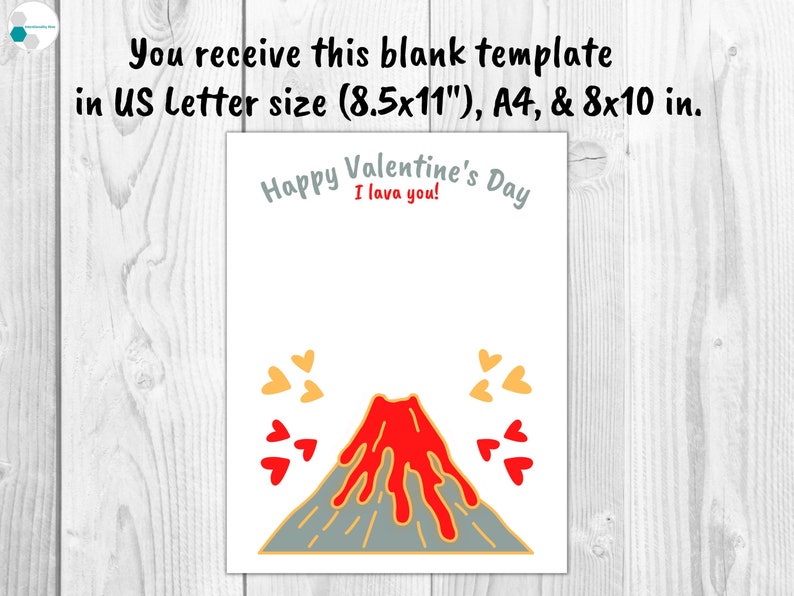 Toddler Handprint Art Valentine Card | I Lava You Gift / Sign / Card ...