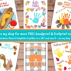 Fall Leaf Handprint Art for Toddlers & Preschoolers | Printable Fall ...