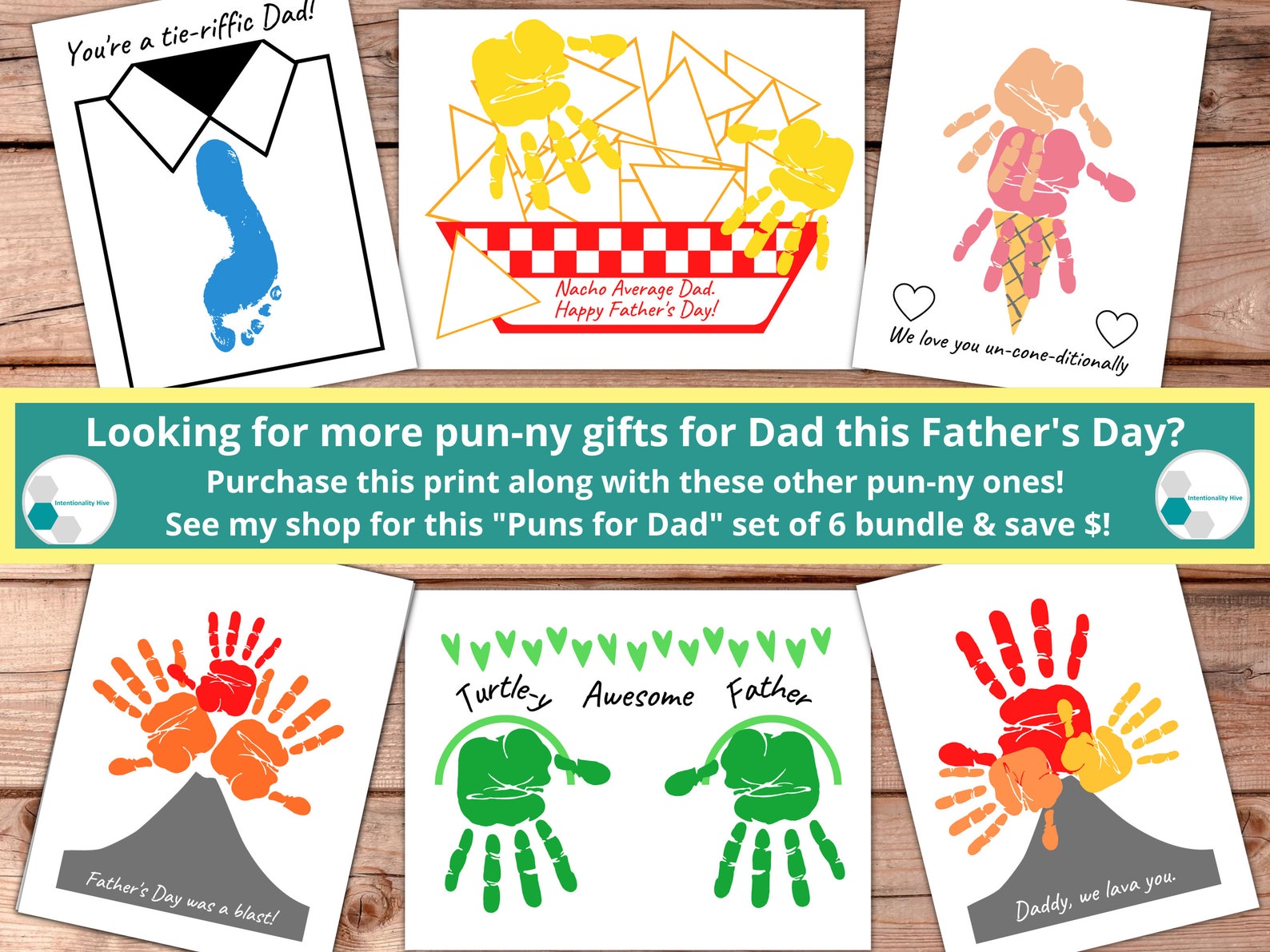 Handprint Craft for Dad From Kids Printable Father's Day - Etsy