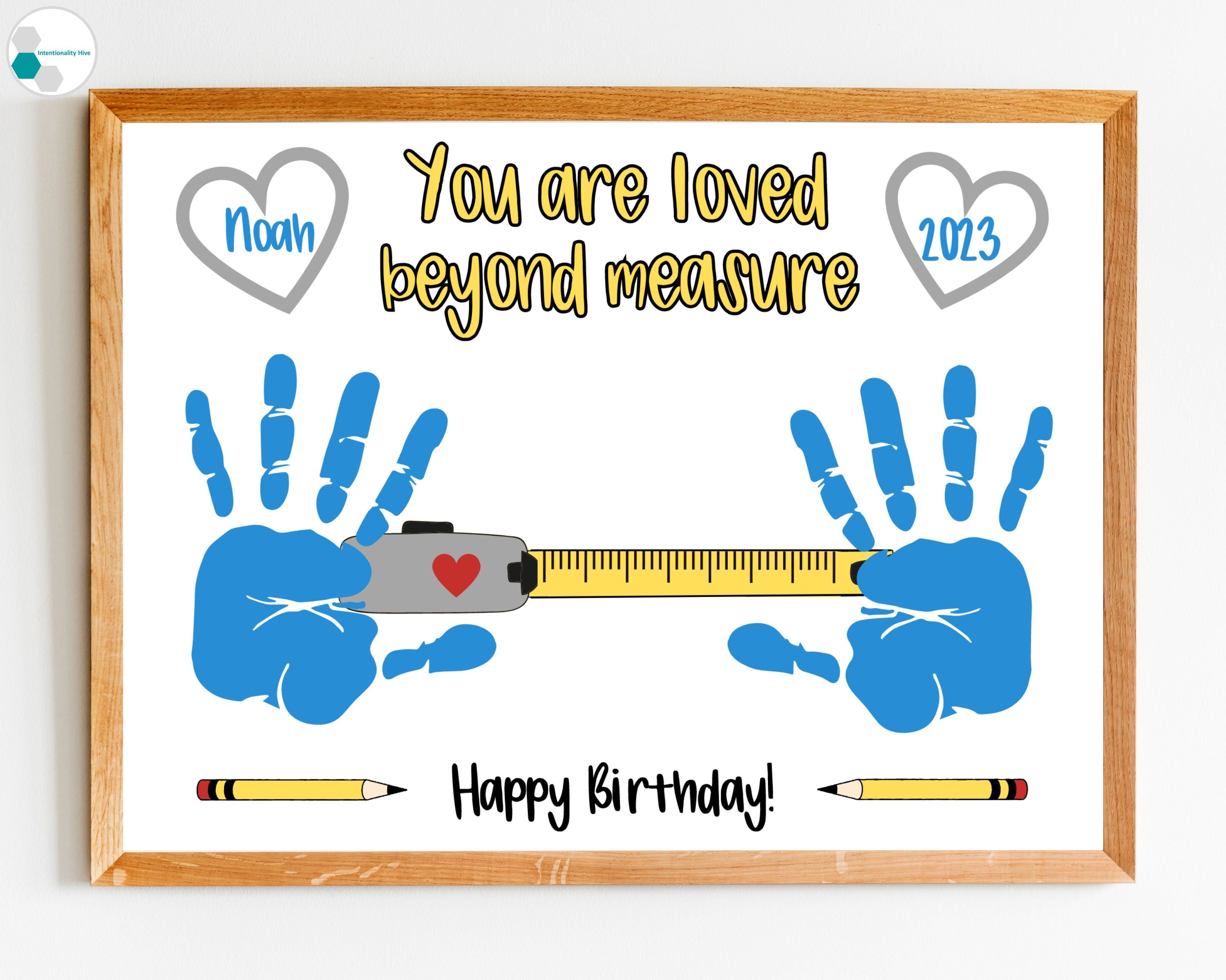 Dad Birthday Handprint Craft Grandpa Birthday Handprint - Etsy