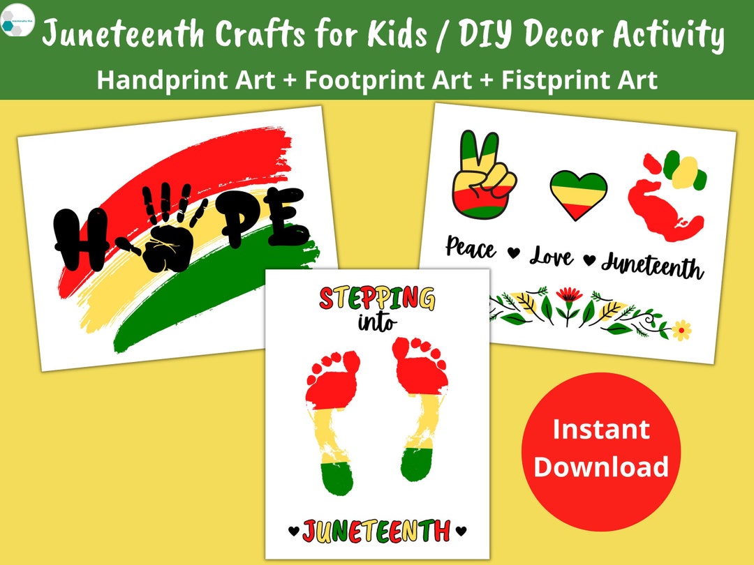 Juneteenth Crafts for Kids Toddlers Preschool PRINTABLE - Etsy