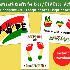 Juneteenth Crafts for Kids Toddlers Preschool PRINTABLE - Etsy