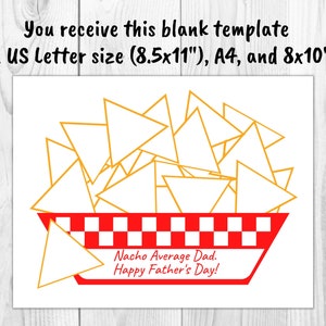 Handprint Art Father's Day Craft for Toddlers, Nacho Average Dad ...