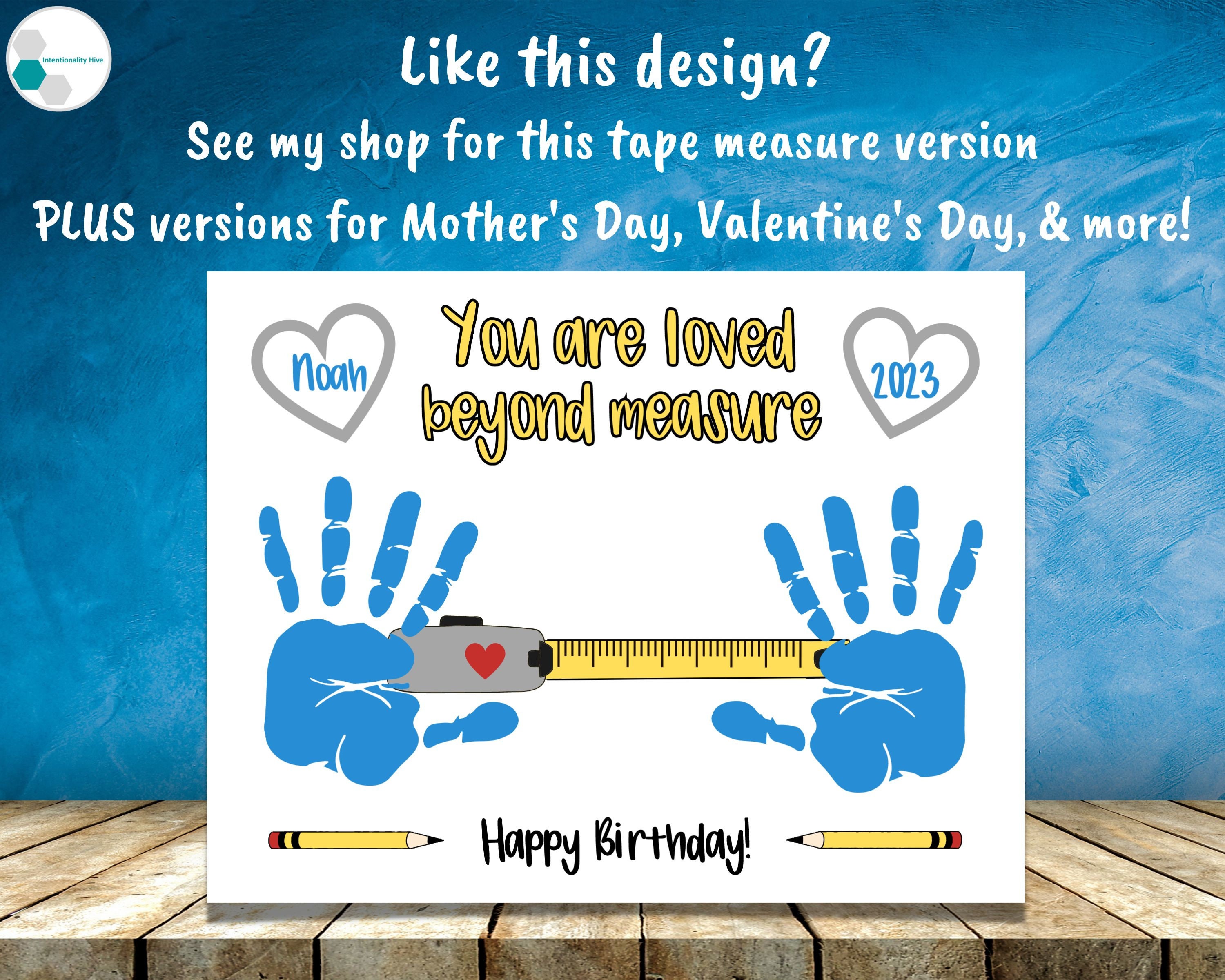Handprint Birthday Card for Mom Aunt Grandma Birthday - Etsy