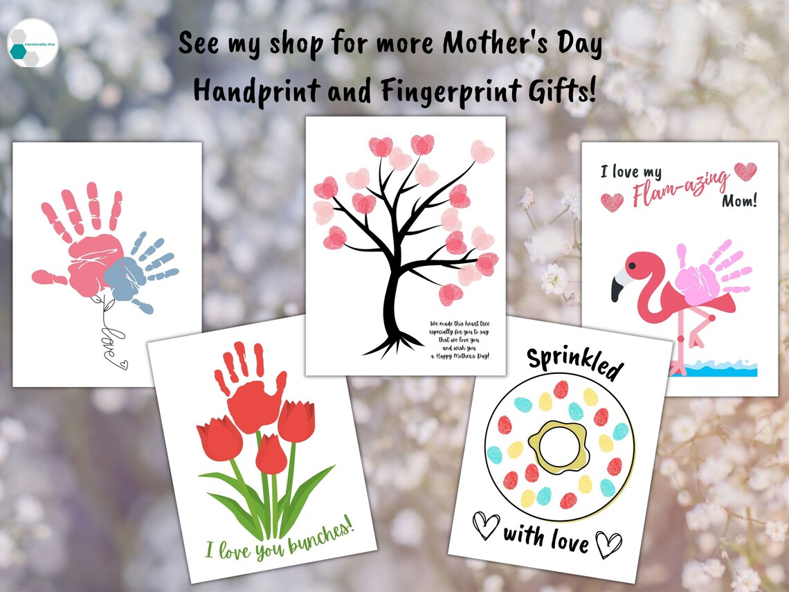Mother's Day Bee Handprint Art Poem for Toddlers, Baby, Preschool ...