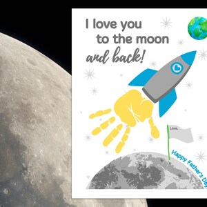 Father's Day Handprint Art Craft Printable, Father's Day Craft for ...