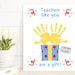 Teacher Handprint Gift, Preschool Teacher Appreciation Gift, Thank You ...