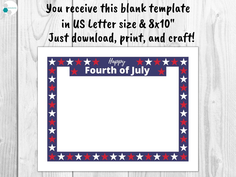 Happy Fourth of July Handprint Craft for Kids Printable - Etsy