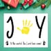 Joy Christmas Handprint Art Craft, Christian Handprint Craft Christmas ...