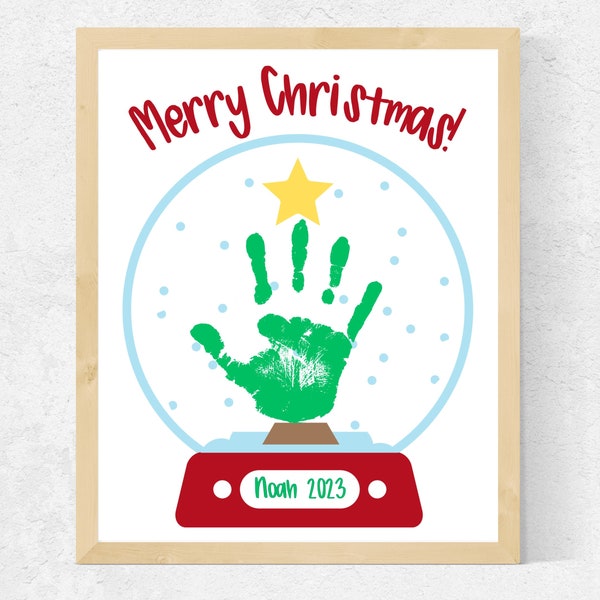Christmas Handprint Art - Etsy