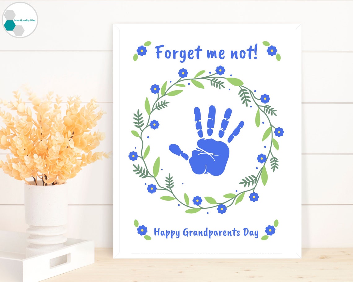 Happy Grandparents Day Handprint Craft for Infants / Babies / - Etsy