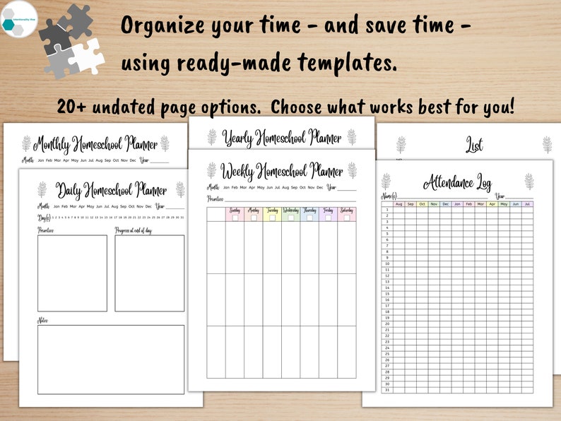 Unschool Planner Journal Printable Unschooling Planner - Etsy