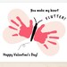 Butterfly Valentine Handprint Art You Make My Heart Flutter Valentine's ...