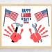 Handprint Labor Day Craft for Toddlers Kids Preschool Baby - Etsy