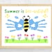 Summer Handprint Art, Hummingbird Summer Craft for Preschoolers ...