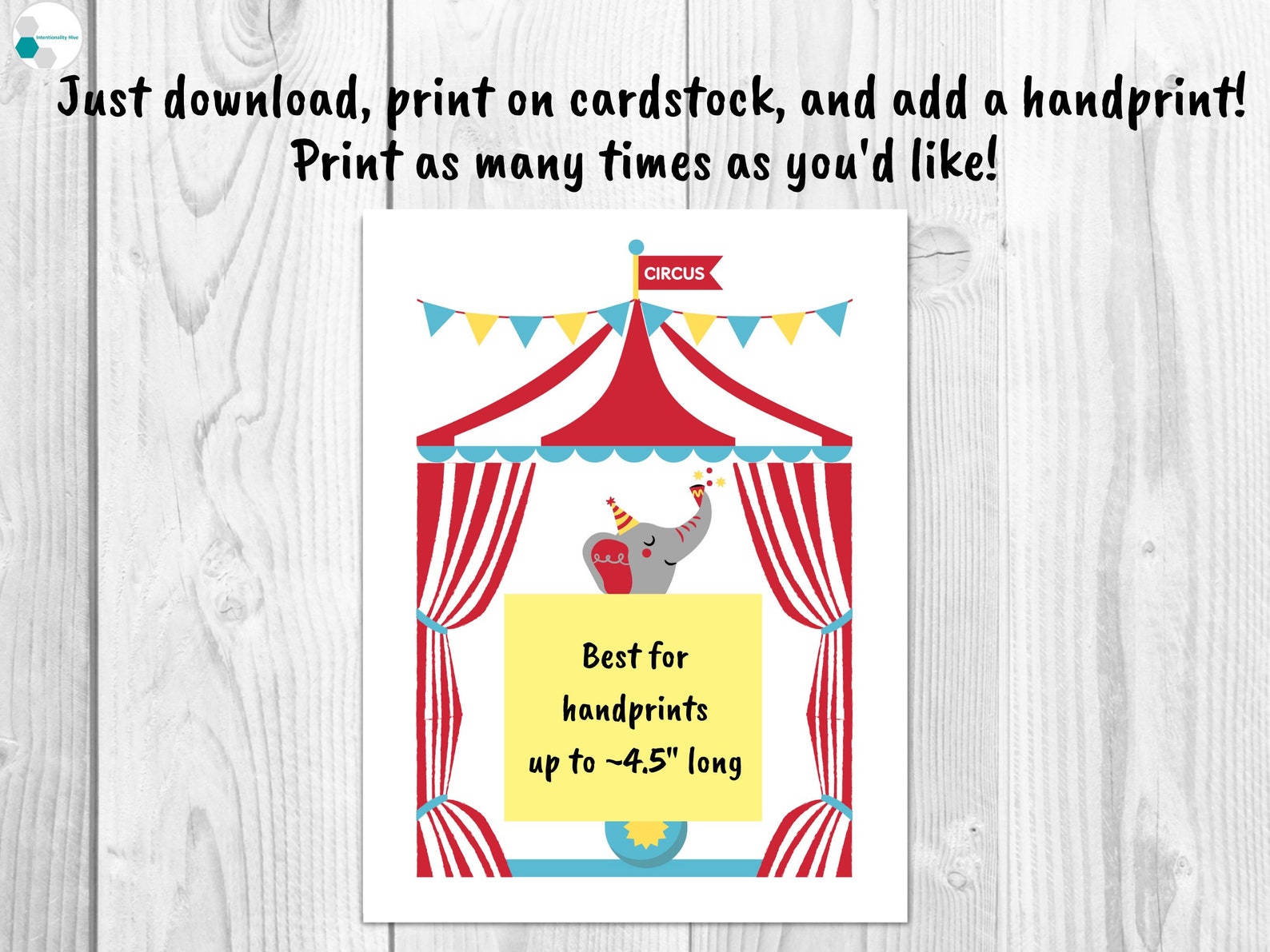 Circus Handprint Art, Handprint Craft for Toddlers and Preschool ...