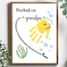 Hooked on Grandpa Handprint Craft, Grandpa Fishing Father's Day Gift ...