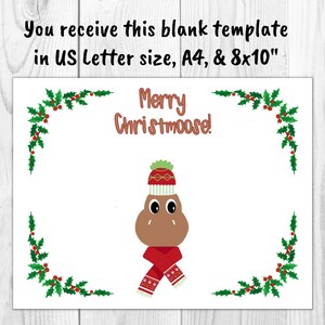 Christmas Moose Handprint Art Craft, Merry Christmoose Handprint Craft ...