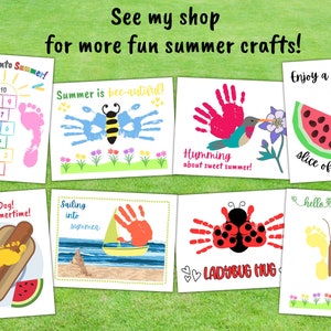 Summer Handprint Art, Hummingbird Summer Craft for Preschoolers ...