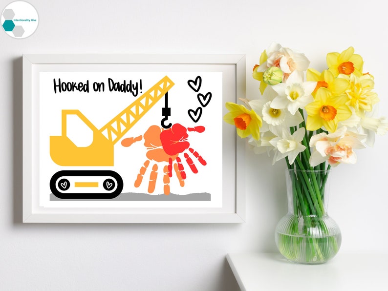 Daddy Handprint Art Father's Day Handprint Craft - Etsy