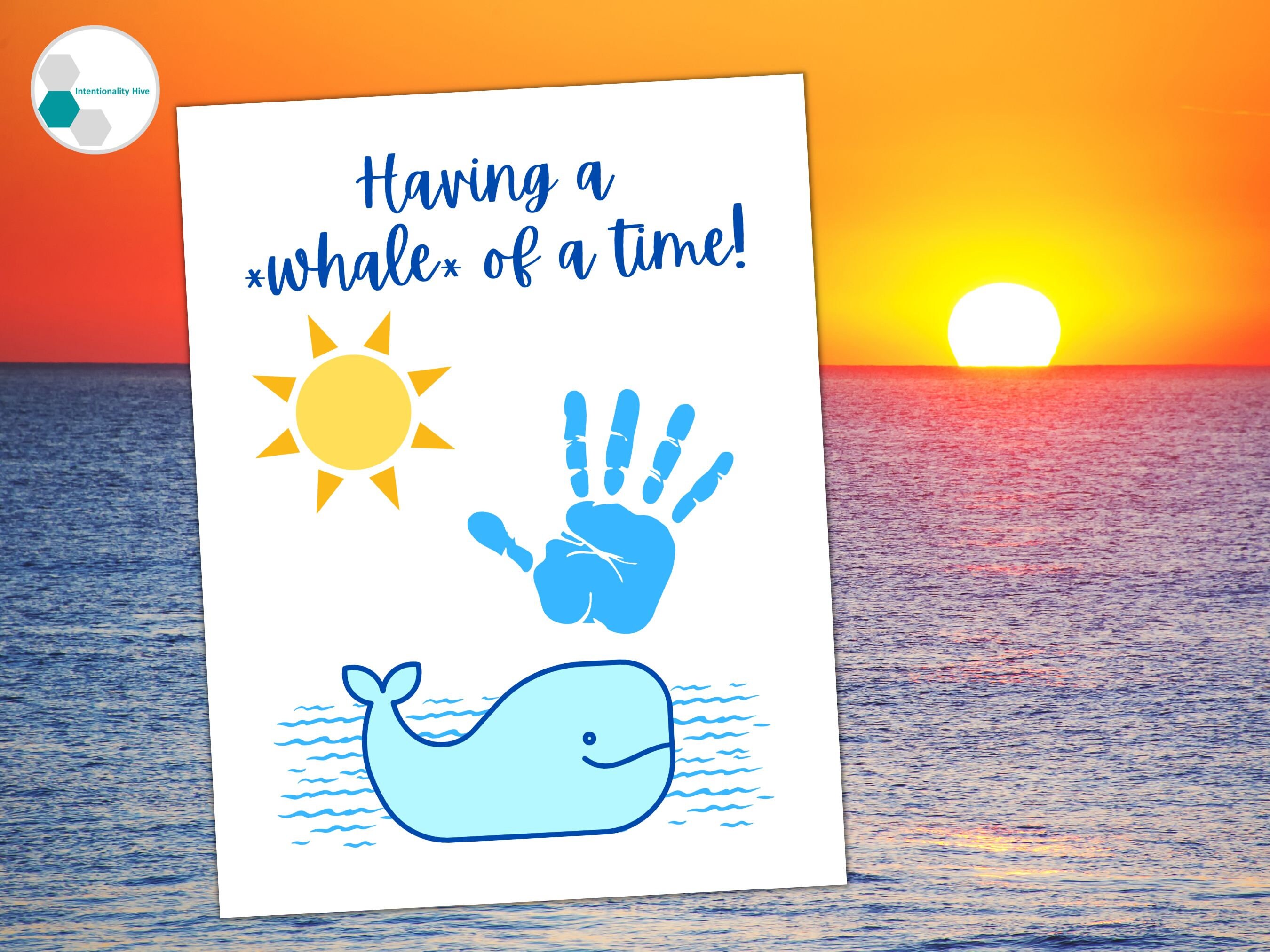 Summer Handprint Art | Printable Summer Craft for Toddlers, Infants ...