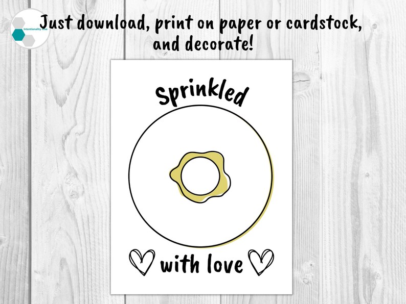 Donut Fingerprint Craft for Kids Printable Donut Craft & - Etsy