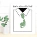 Father's Day Tie Footprint Craft Printable Footprint Art for Dad From ...