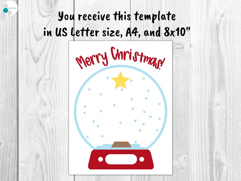 Christmas Snow Globe Handprint Craft, Christmas Handprint Art Craft for ...
