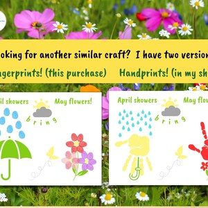 Spring Fingerprint Craft for Toddlers, Kids, Preschoolers, Kindergarten ...