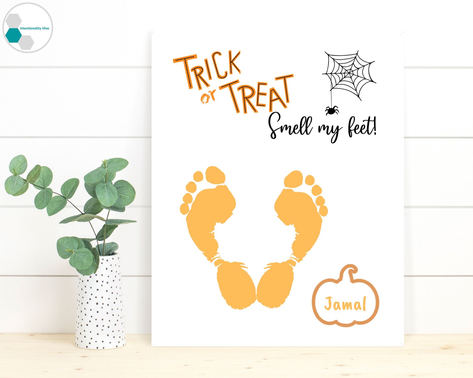 Smell My Feet Footprint Printable Craft for Toddler Baby Preschool ...