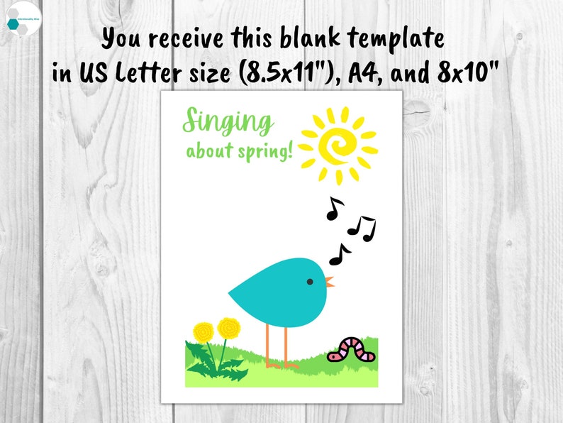 Spring Handprint Bird Craft for Preschool Toddlers Kids - Etsy