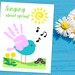 Spring Handprint Bird Craft for Preschool, Toddlers, Kids Spring ...
